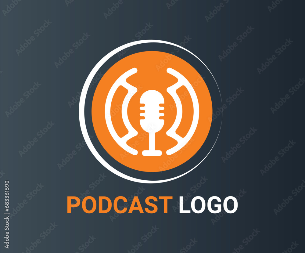 podcast new icon Logo for your website and YouTube channel, simple ...