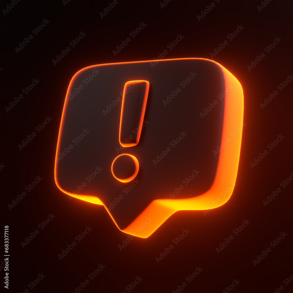 Danger attention bell or emergency notifications alert with bright ...