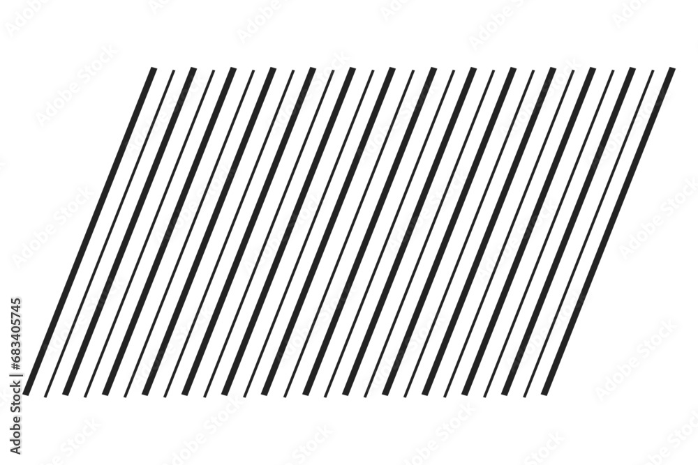 Rows of slanted black slash lines on transparent background ...