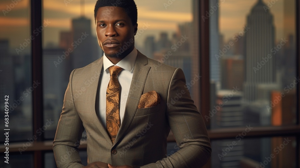 A sophisticated image of modern South African business attire, with a ...