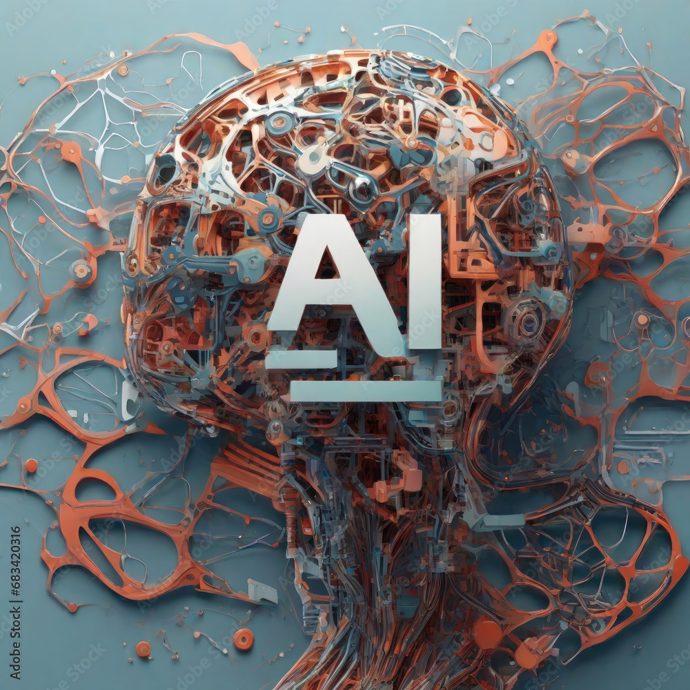 Artificial intelligence concept. The conceptualization of artificial ...
