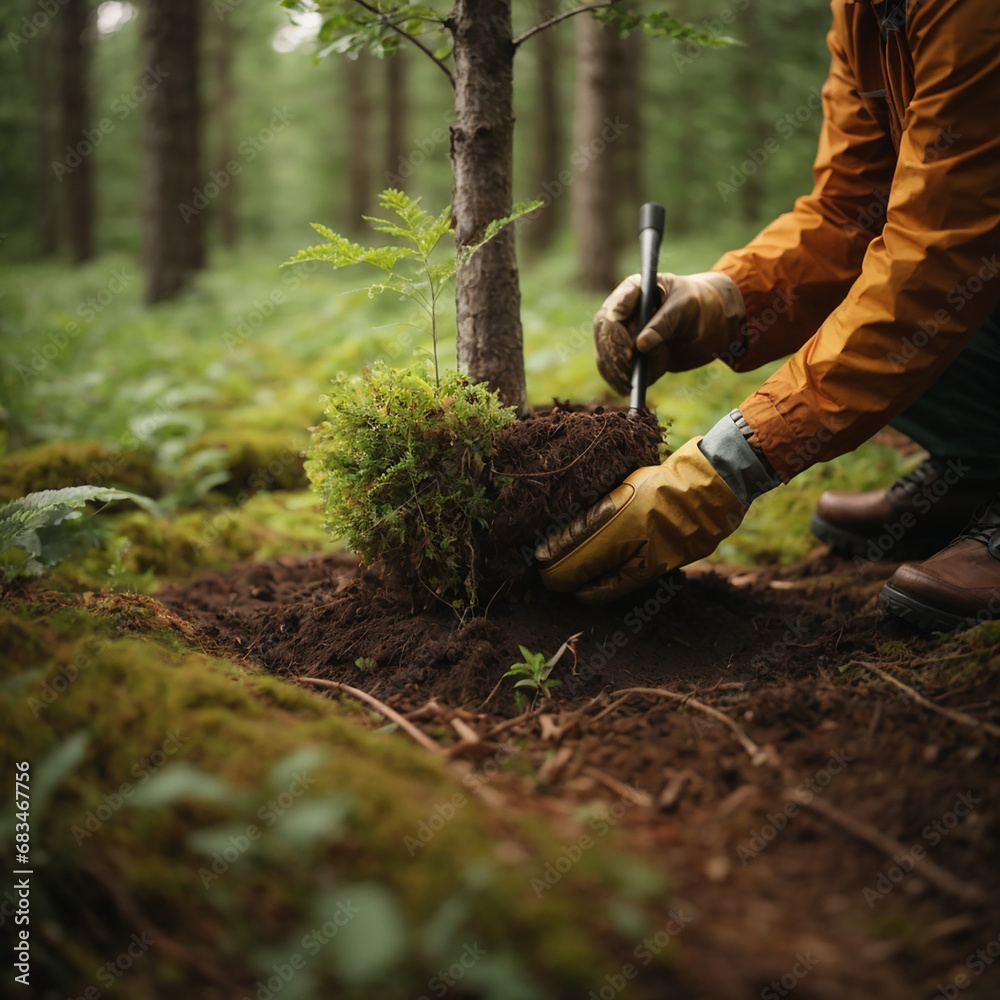 Family tree planting ceremony, Forest memorial for a loved one, Life ...