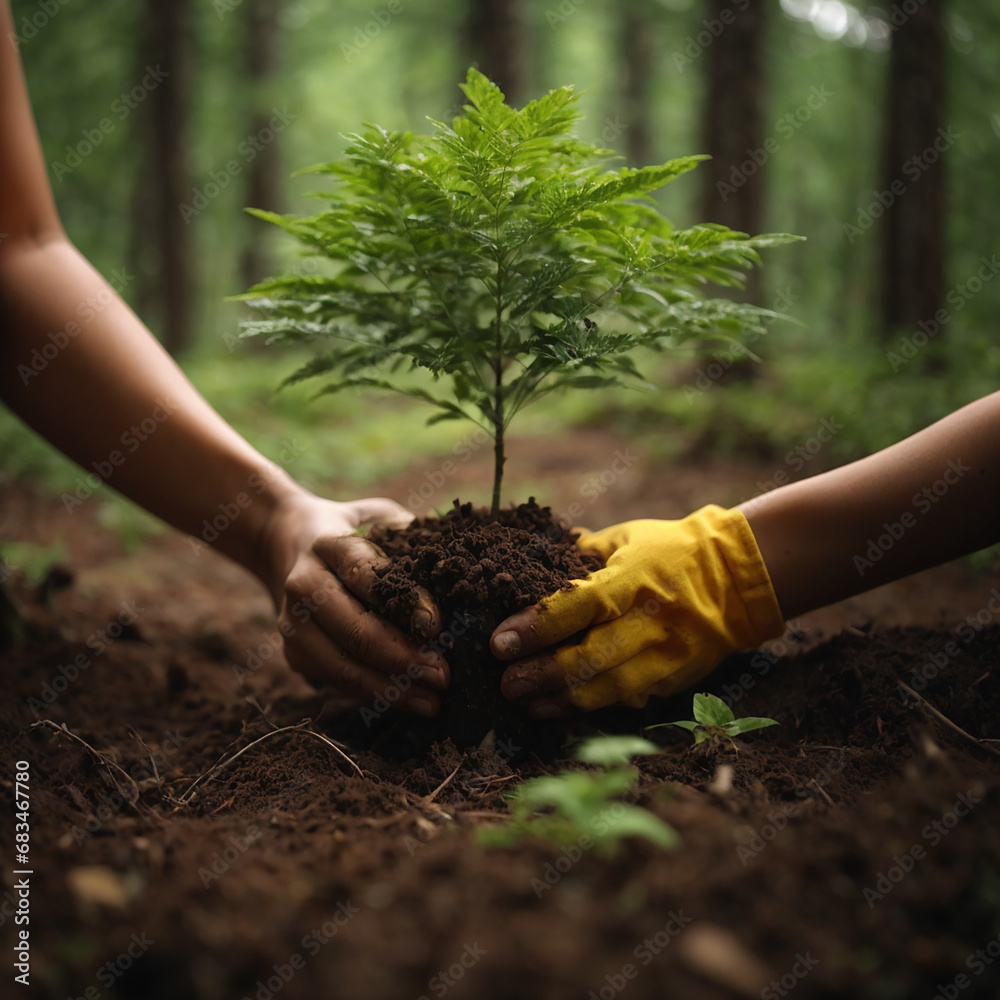 Family tree planting ceremony, Forest memorial for a loved one, Life ...