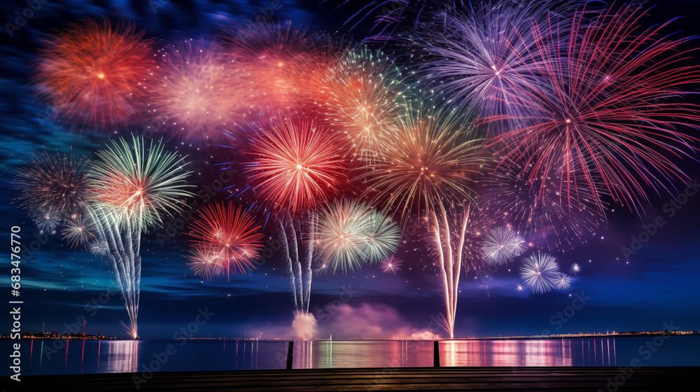 beautiful Fireworks and awe-inspiring sight, different types of ...