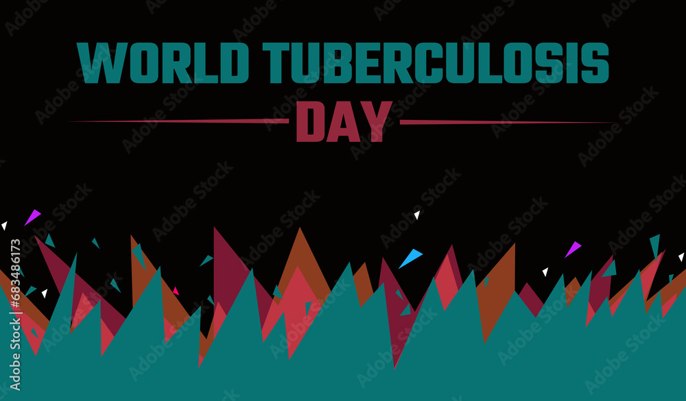 World Tuberculosis Day Background with different color design and ...