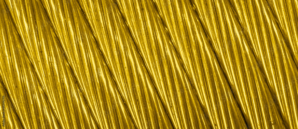 gold copper wires with visible details. background or texture Stock ...