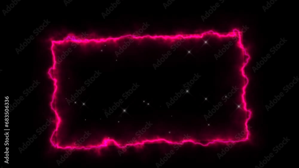 Pink frame overly video effect Black background screen overlay effects ...