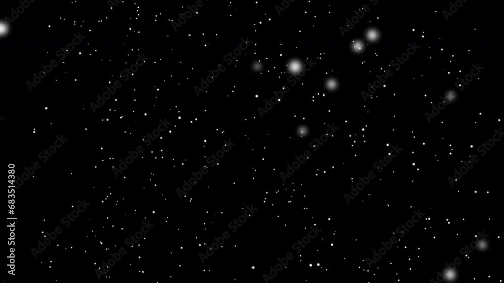 snow falling in white and black alpha luma 4k background overlay Stock ...