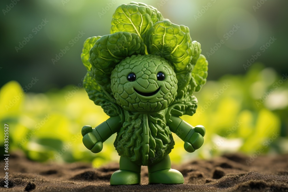 Adorable & Cute Spinach Playful Vegetable Character Toy Brings ...