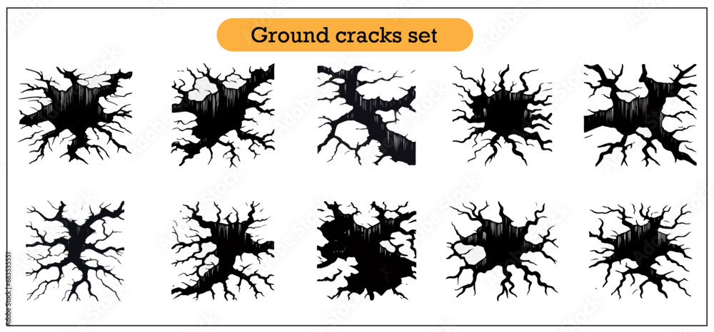 Ground crack group. Earthquakes, ground cracks, and impact craters ...