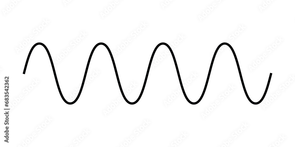 Vetor de Sinusoidal wave signals. Parts of a wave. Scientific resources ...