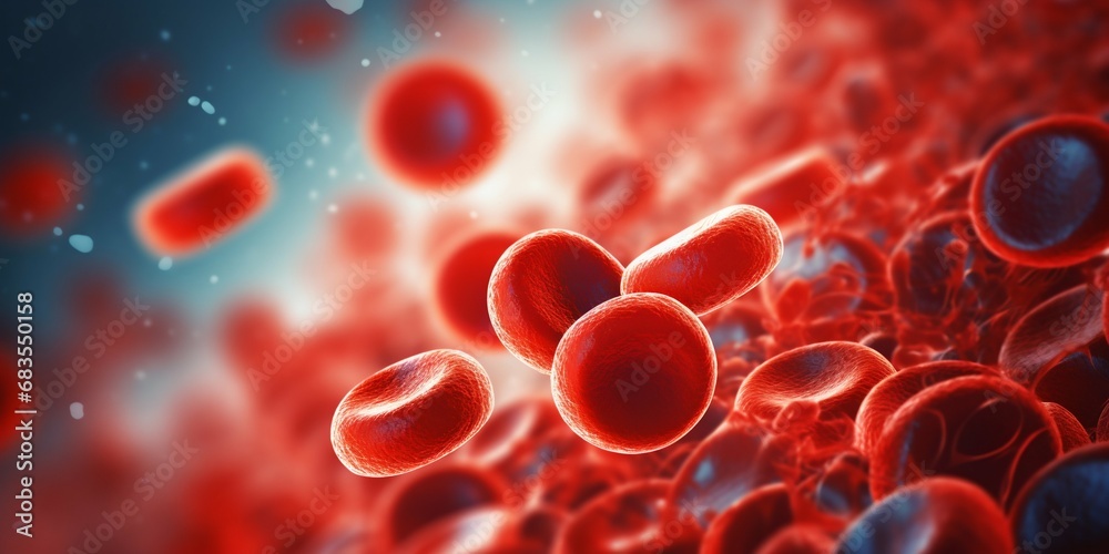 Microscopic View of Platelets for Medical Science Concept. Generative ...