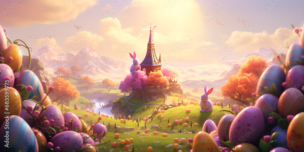 Cartoon Castle Background Pink Images . Pink Hue Surrounds a Charming ...