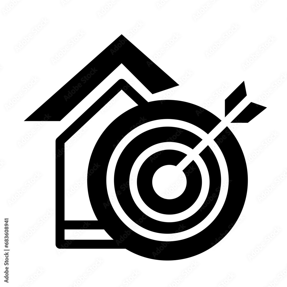 Target Icon: "Representing a goal-oriented approach, this target icon ...