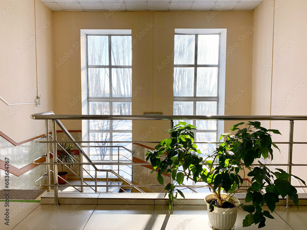 Foto de The stairs lead to the second and third floors of the hospital ...