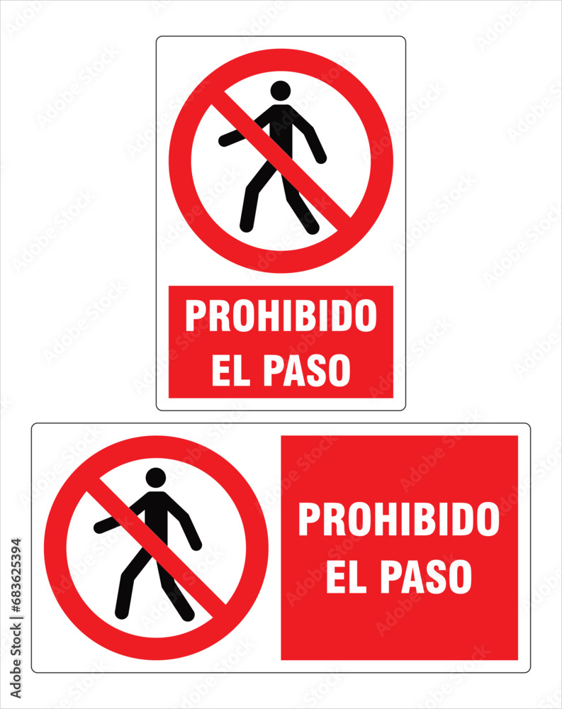 Prohibido, área restringida, no pase, solo personal autorizado ...