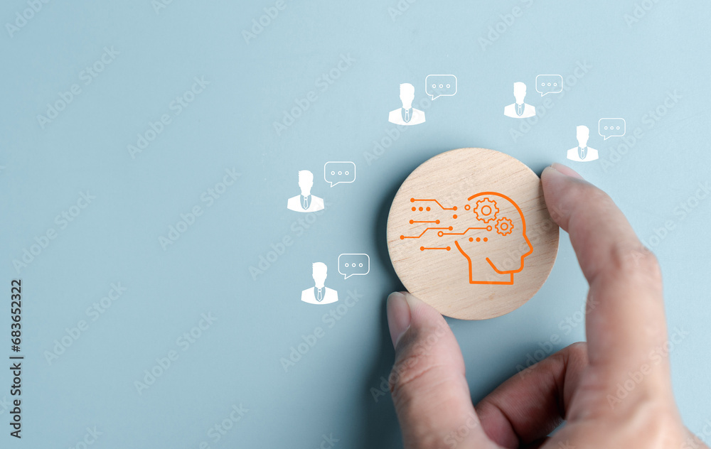 Data analysis of ai artificial intelligence process with technology ...