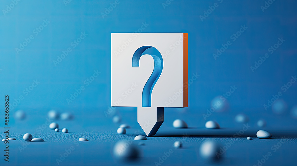 Question Mark Symbol For Faq Information Problem And Solution Concepts Quiz Test Survey