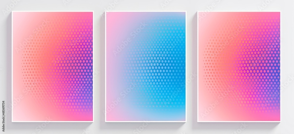 Abstract gradient background set. Minimalist style cover template with ...