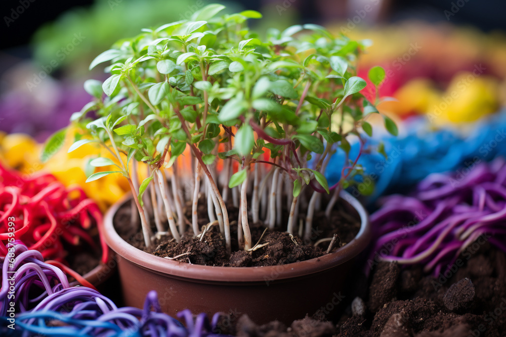 multicolor celebrates the intrinsic bond between a plant and the soil ...