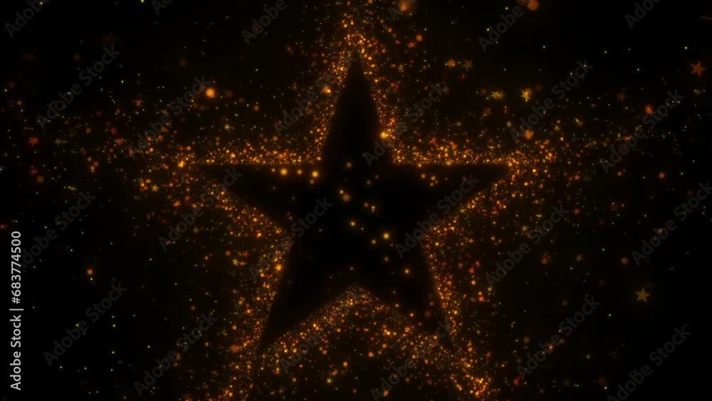 Gold star background with light effect, Festive background, golden ...