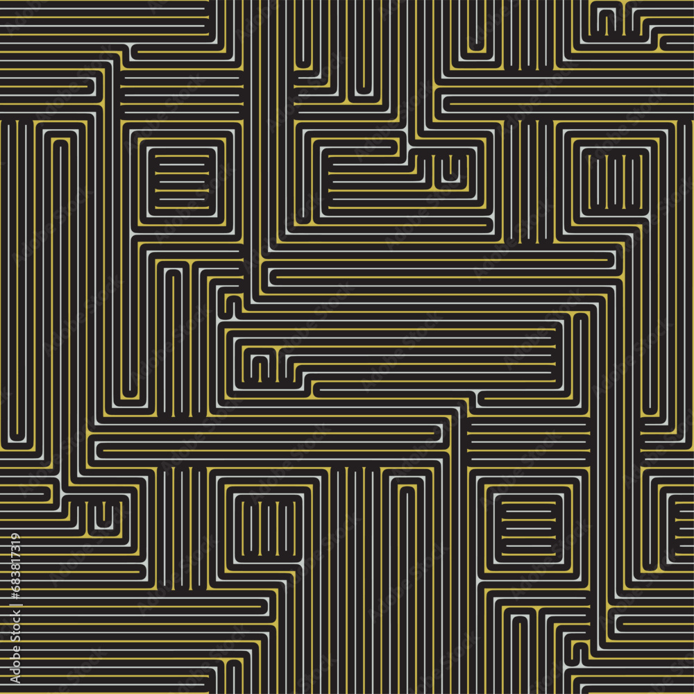 Full seamless subtle lines texture pattern. Maze background. Print ...
