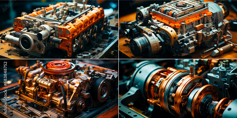 Get a detailed view of the engine's components and layout. Easily identify different parts of ...