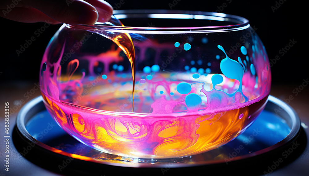 Add a few drops of food coloring to your bubble solution and blow ...