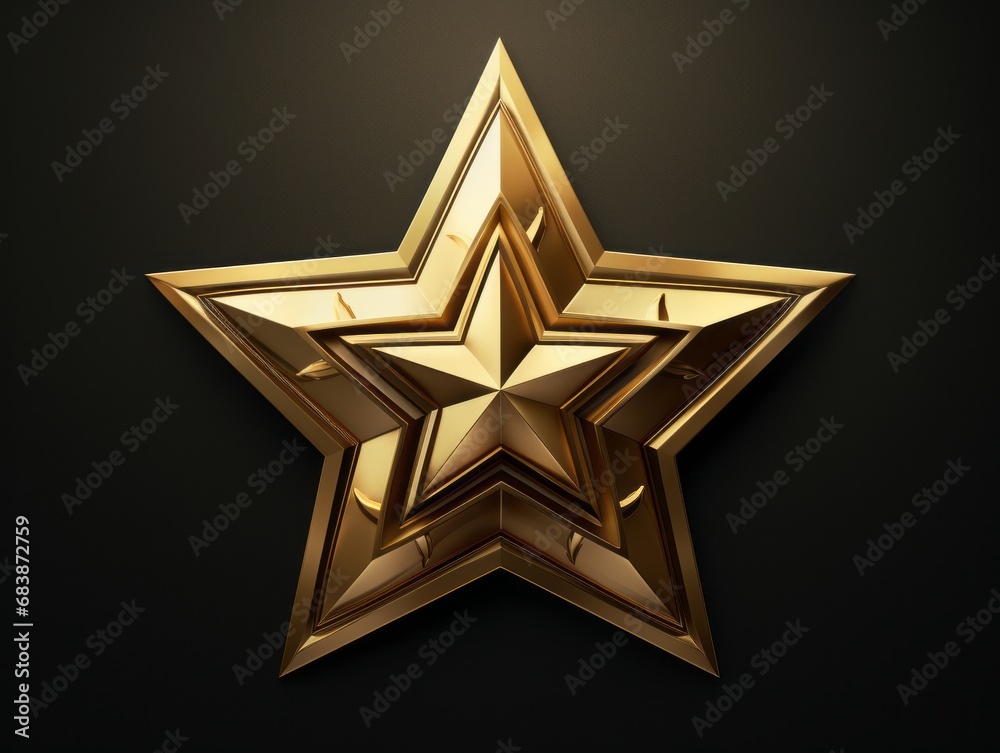 Stunning Gold Star Symbol in a Unique Style 4 - Enhance Your Design ...
