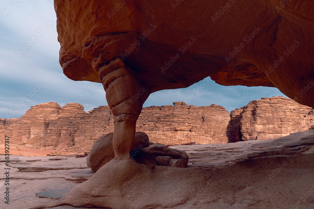 A picture of the rock formations in Neom, Saudi Arabia, the beauty of ...