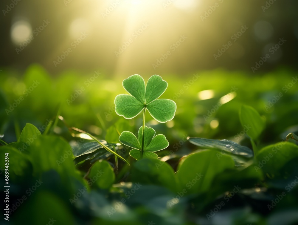 Emerging Fortune: The Sunrise Revelation of a Four Leaf Clover ...