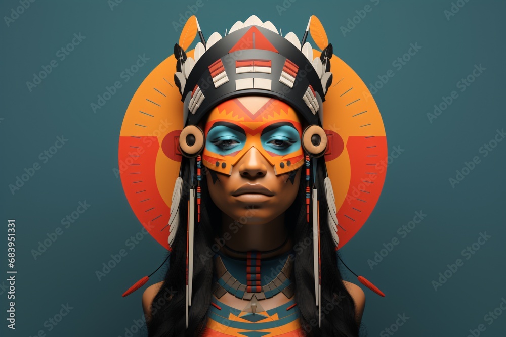 3d cartoon illustration of a tribal person Stock Illustration | Adobe Stock 3d cartoon illustration of a tribal person Stock Illustration | Adobe Stock