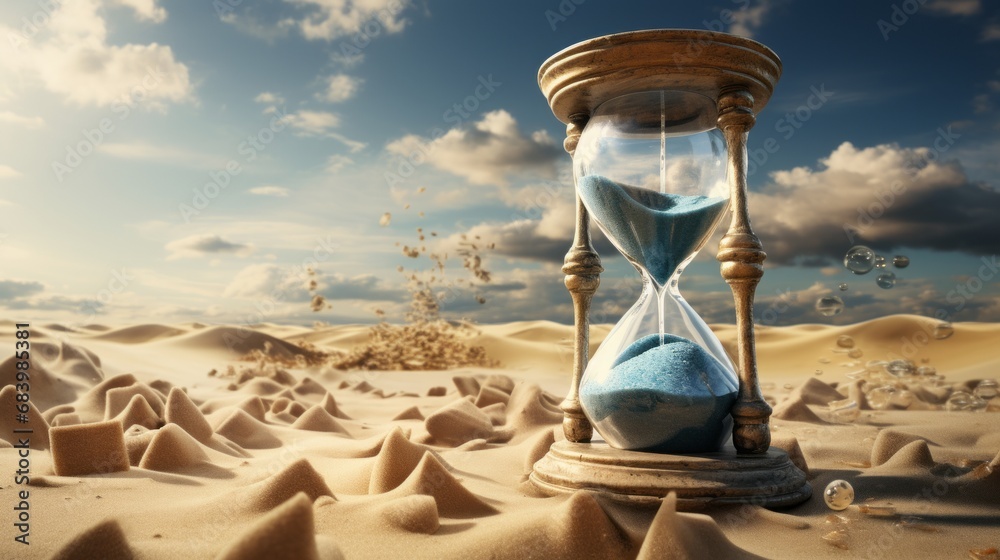 Stunning Image of Time and Earth Intersect: An Hourglass Full of Earth ...