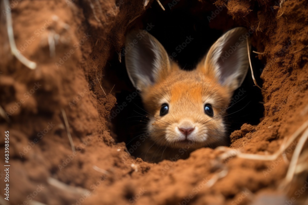 Secret Den: An Enchanting Glimpse into a Young Hare's Woodland Hideaway ...