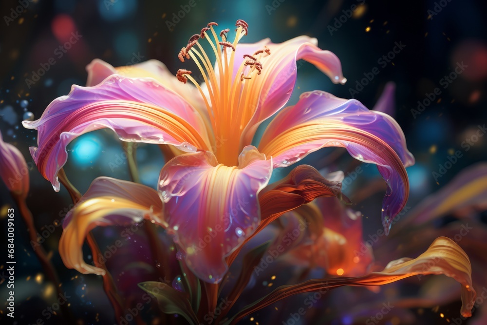 Vibrant Digital Artistry: An Exploration of Color in Digital Flower ...