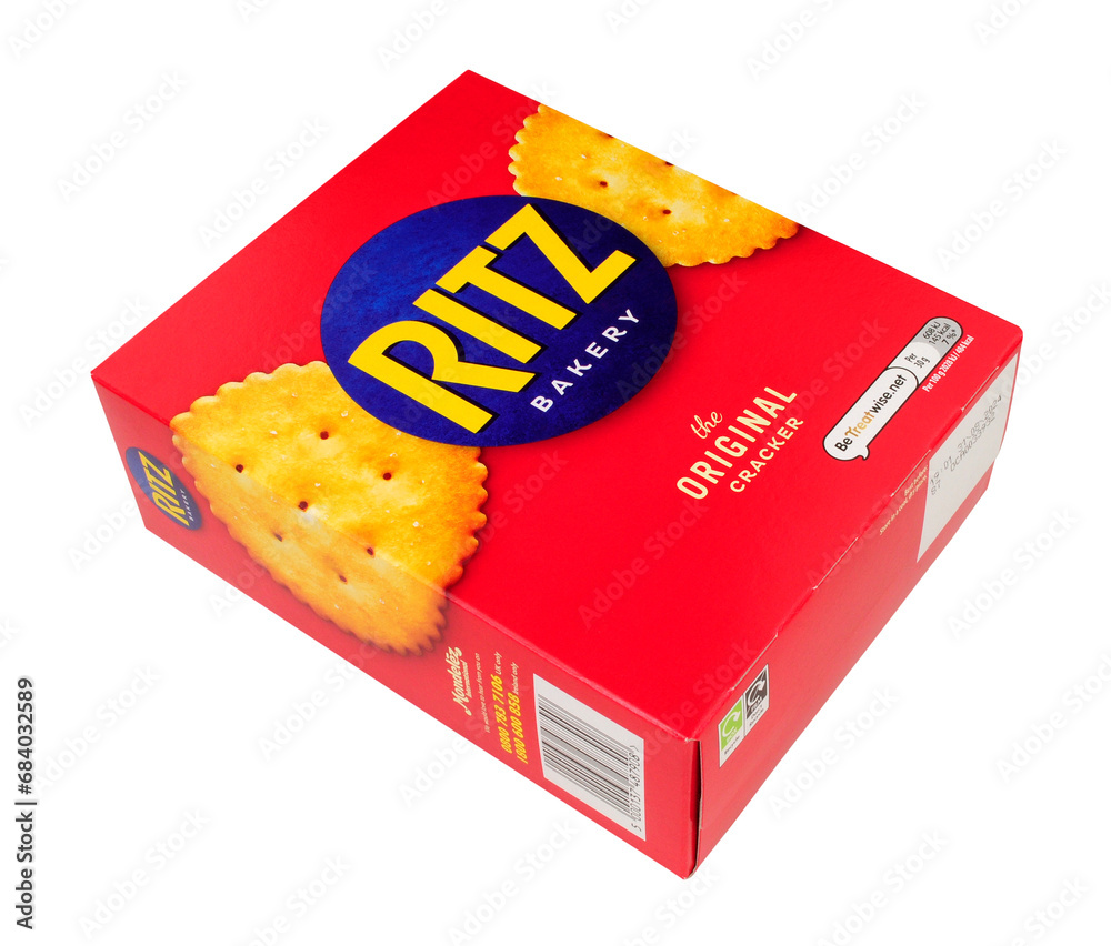 Ritz Bakery original savoury crackers in a 200g pack Stock Photo ...
