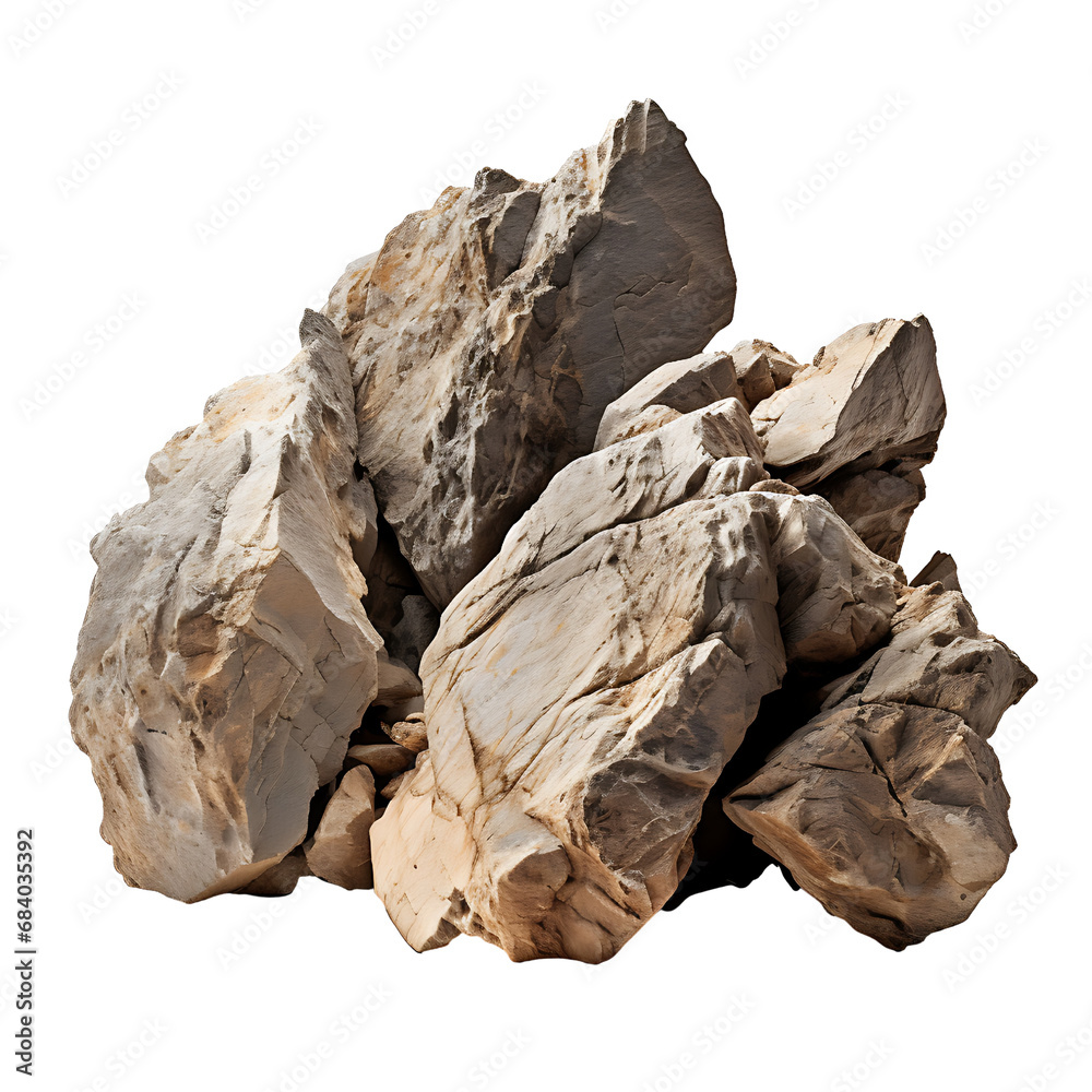 Pile of rocks isolated on transparent background cutout, PNG file ...