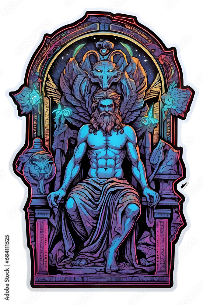Mystical Fantasy Greek God Nemesis for Sticker Clipart Shirt ...