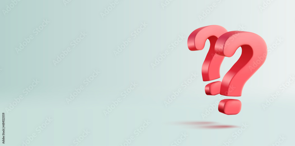 Red question marks 3D. Group of question marks for media banner ... Red question marks 3D. Group of question marks for media banner ...