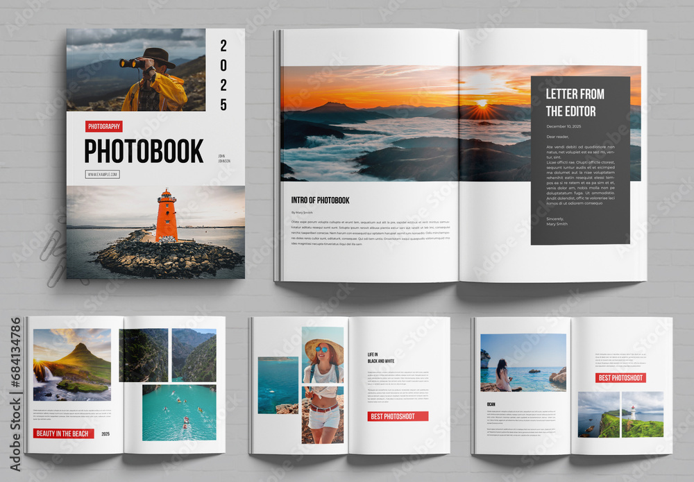 Photobook Template Stock Template | Adobe Stock
