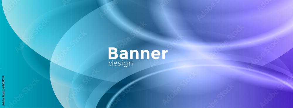 Blue abstract background, Blue banner, abstract background with lines ...