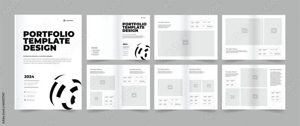 Clean Portfolio Architecture Portfolio Interior Portfolio Design Stock ...