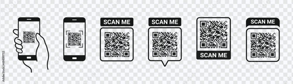 Explore seamless connectivity with our QR code scan icon—effortlessly ...