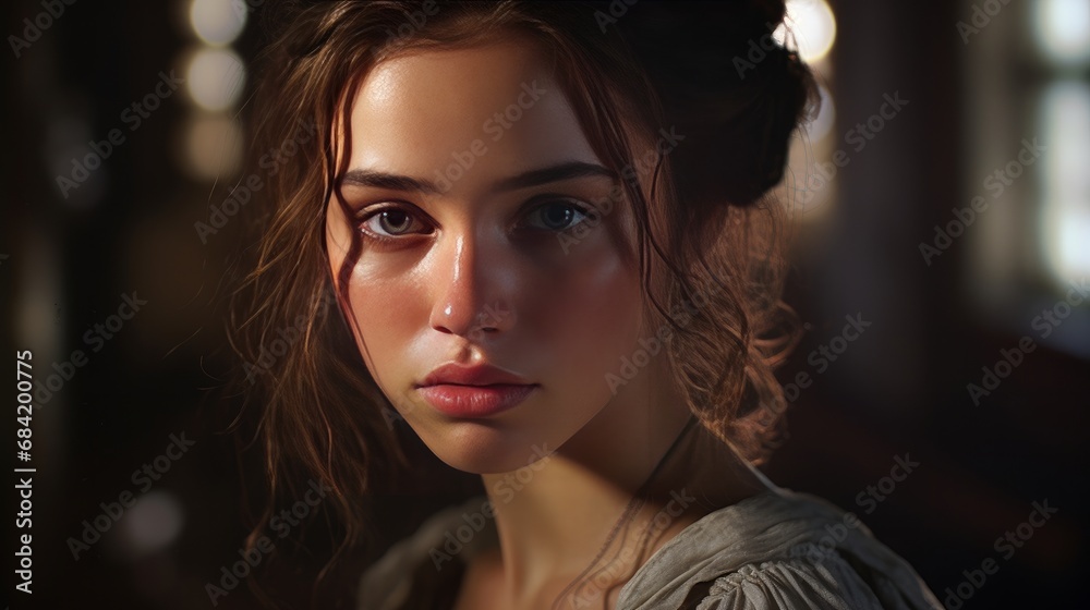 Wide portrait, masterpiece, highest quality, UHD texture, High quality ...