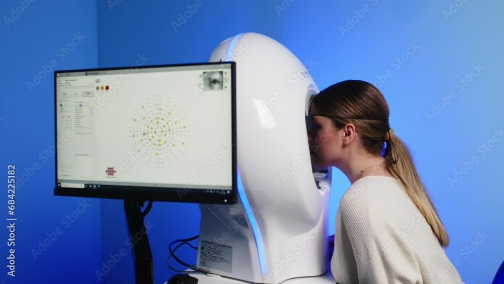 Precise visual field testing using an automatic computer perimeter for ...