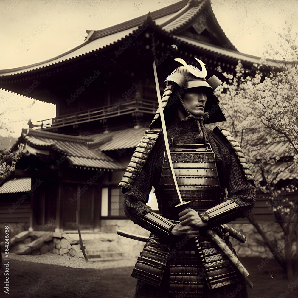 Mystical Terrifying Martial Ronin Samurai Warrior Demon with Bushido ...