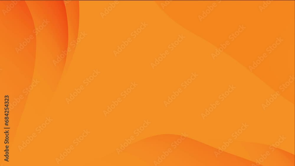 2D flat Animations loop 4K Warm tone and Orange color background ...