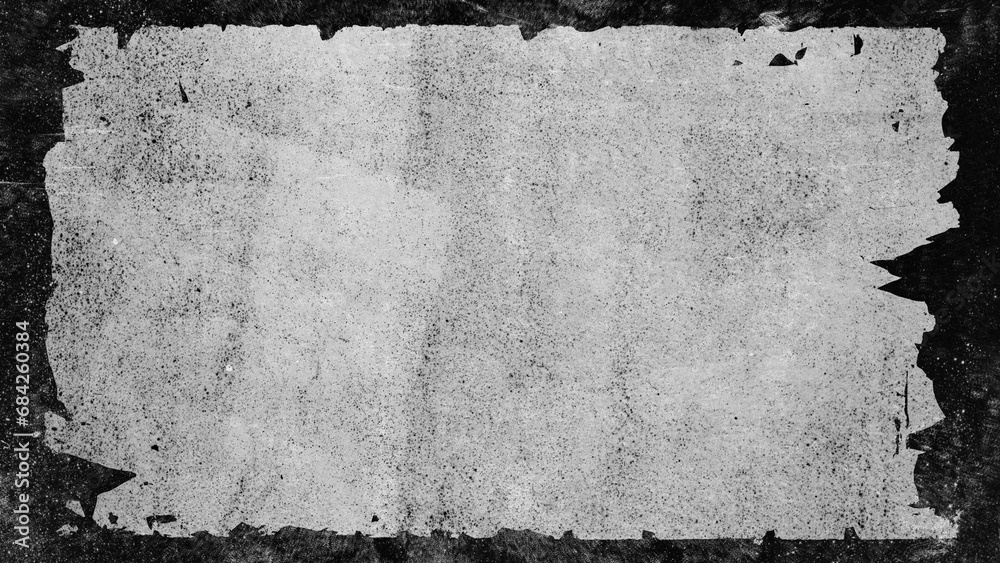 Torn edge grunge vignette border overlay with dirt and grime texture on ...