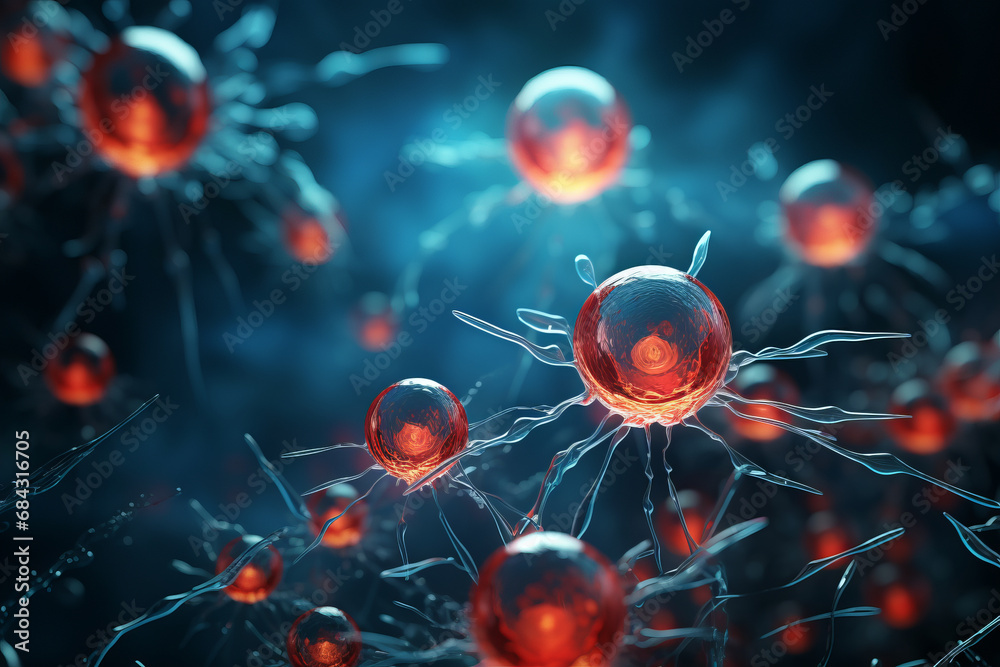 Internal cellular structures, vascular conduits, microbial entities ...