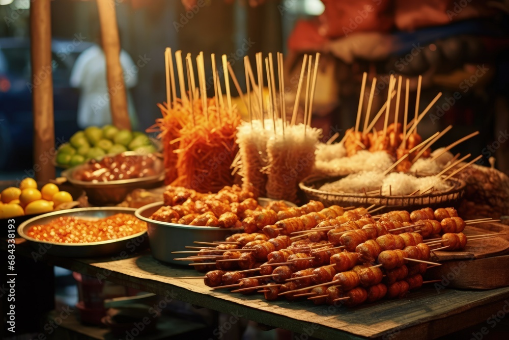 Vibrant Filipino Street Food: Isaw, Balut and Fish Balls Stock Photo ...